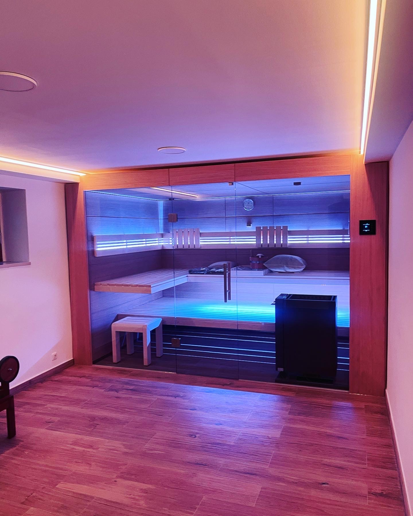 Saunabereich im Untergeschoss. - Herzlich Willkommen im Haus Felix